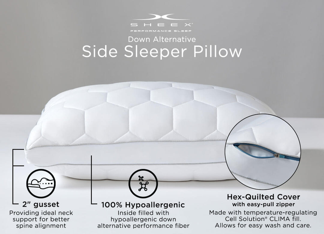 Down Alternative Side Sleeper Pillow | SHEEX